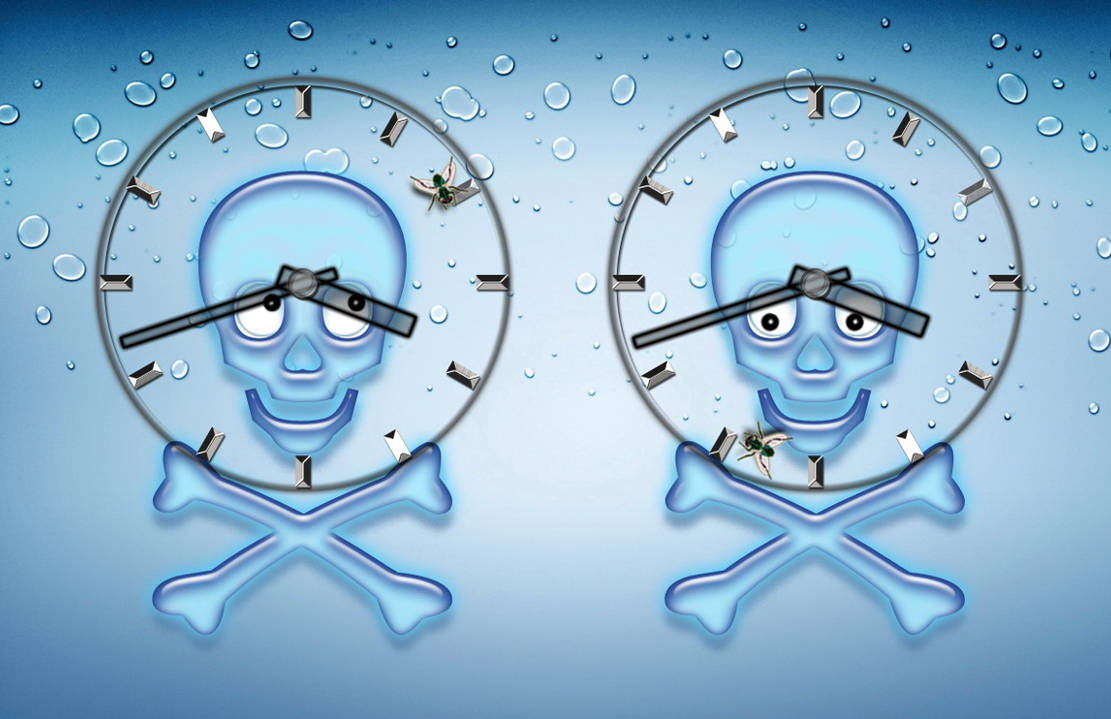 Crazy Skull Clock HD for xwidget by Jimking on DeviantArt