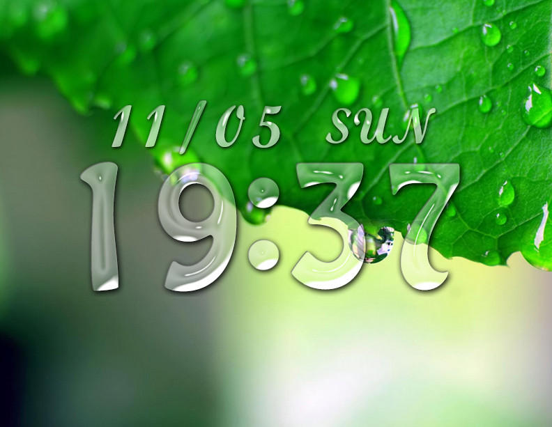 Rain Clock HQ for xwidget by Jimking on DeviantArt