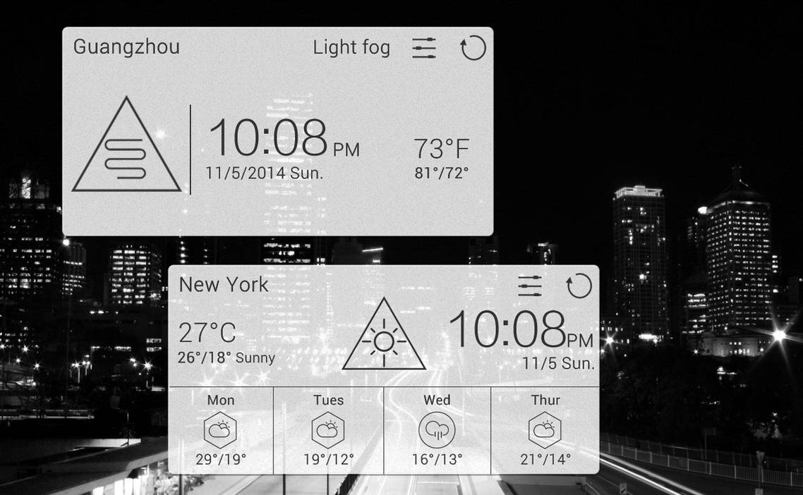 Night City Widget HD for xwidget by Jimking on DeviantArt
