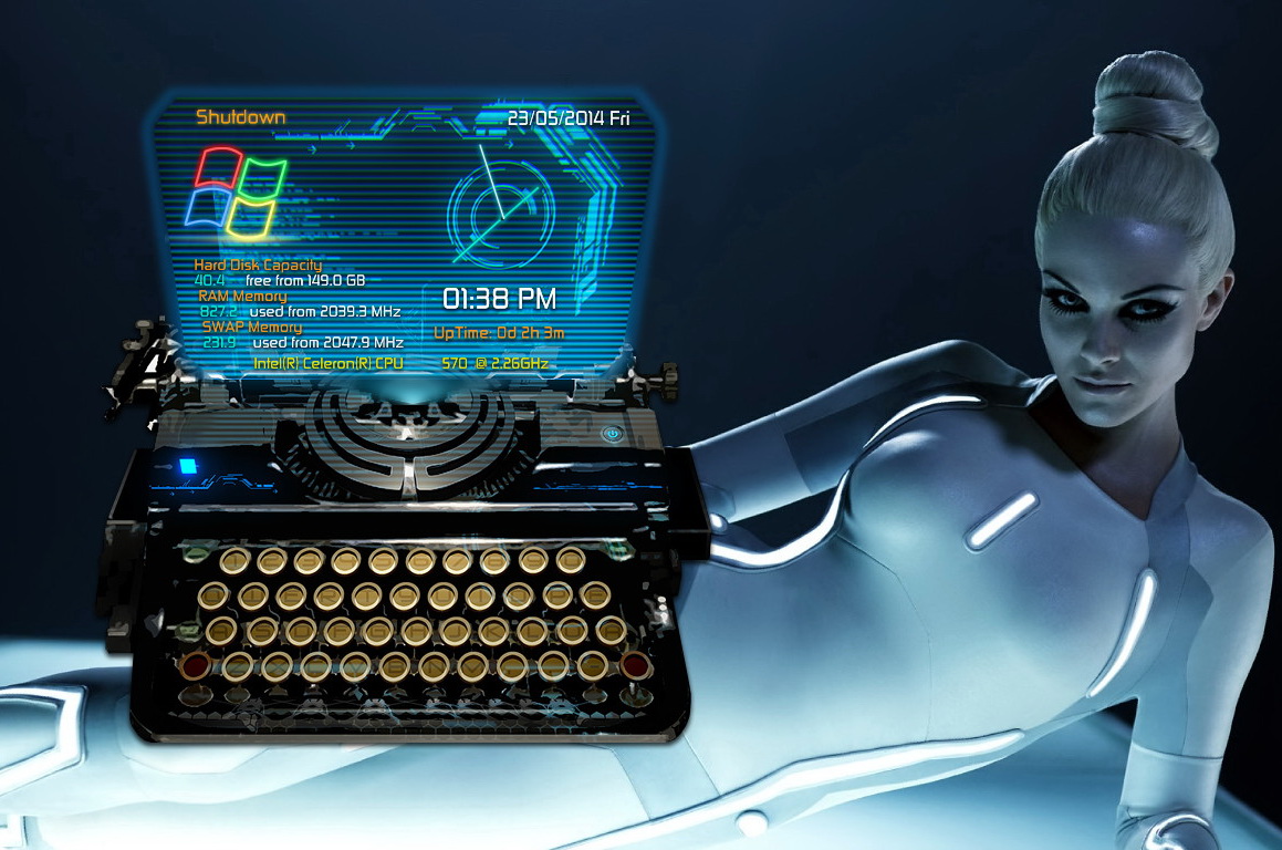 Typewriter Console for xwidget by Jimking on DeviantArt