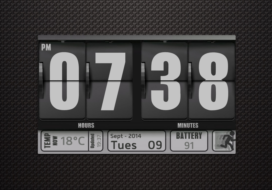 Super Carbon Flip Clock 2 for xwidget by Jimking on DeviantArt