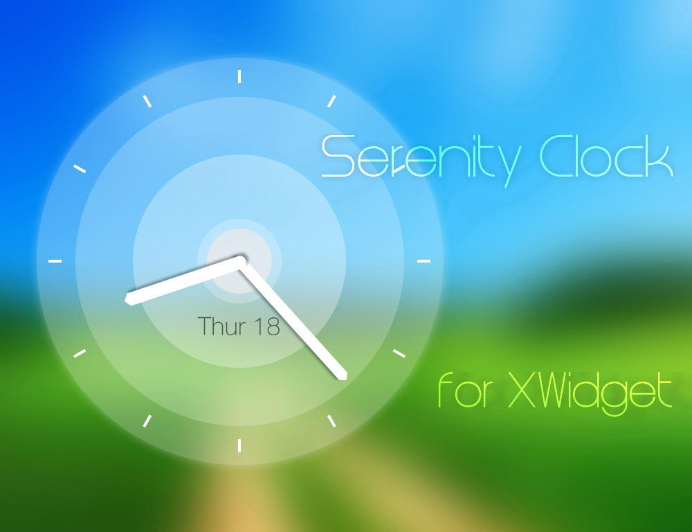 Serenity Clock for xwidget by Jimking on DeviantArt