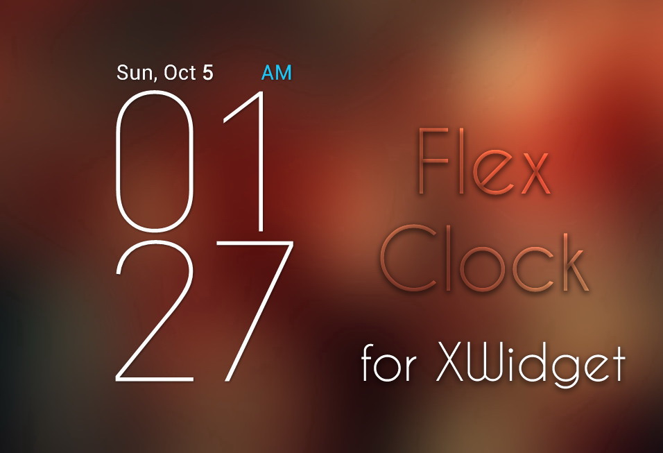 Flex Clock for xwidget by Jimking on DeviantArt