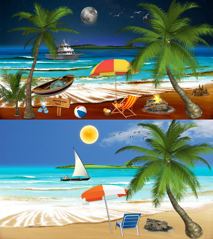 My Beach FULL SCREEN for xwidget by Jimking on DeviantArt
