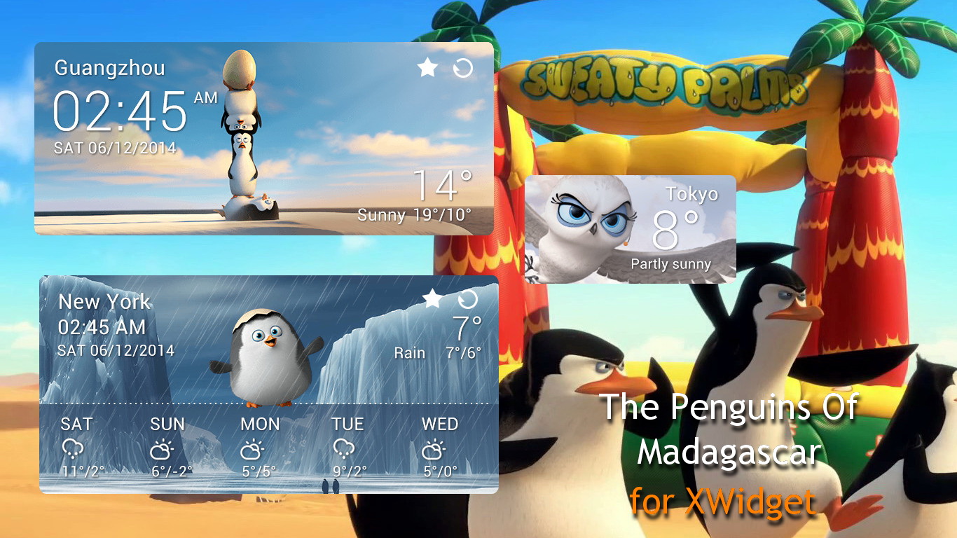 The Penguins Of Madagascar Widgets for xwidget by Jimking on DeviantArt
