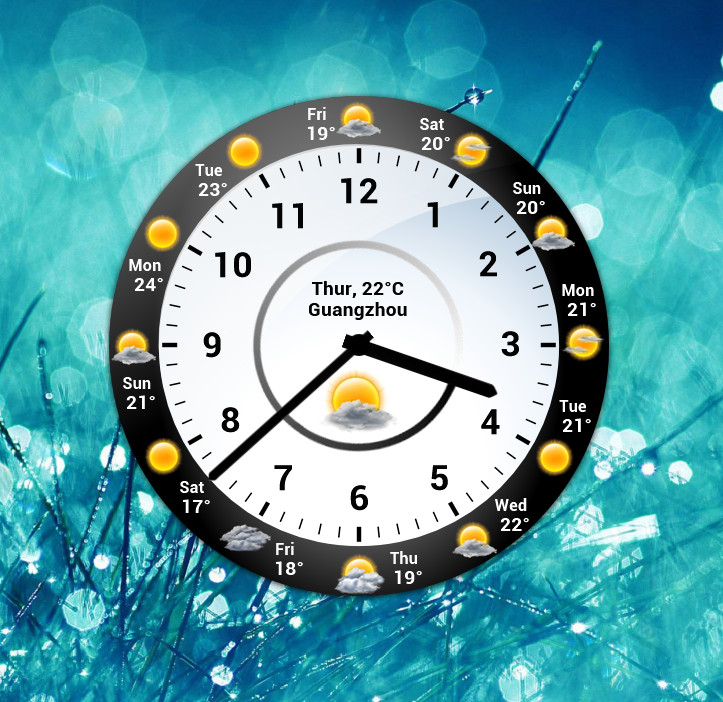 Analog Weather Clock EX for xwidget by Jimking on DeviantArt