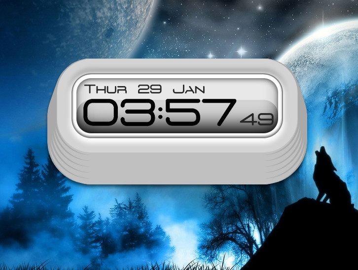 3D Desk Clock 2 for xwidget by Jimking on DeviantArt