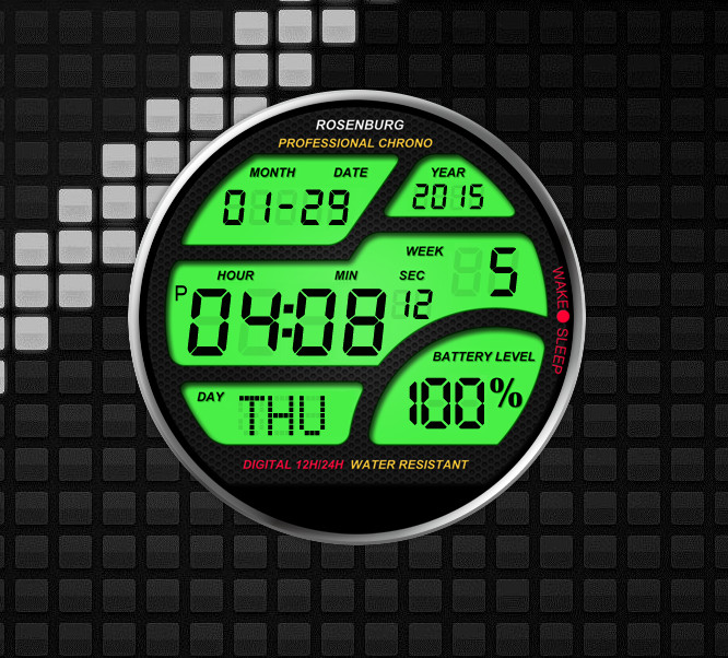 Rosenburg Pro Watch for xwidget by Jimking on DeviantArt