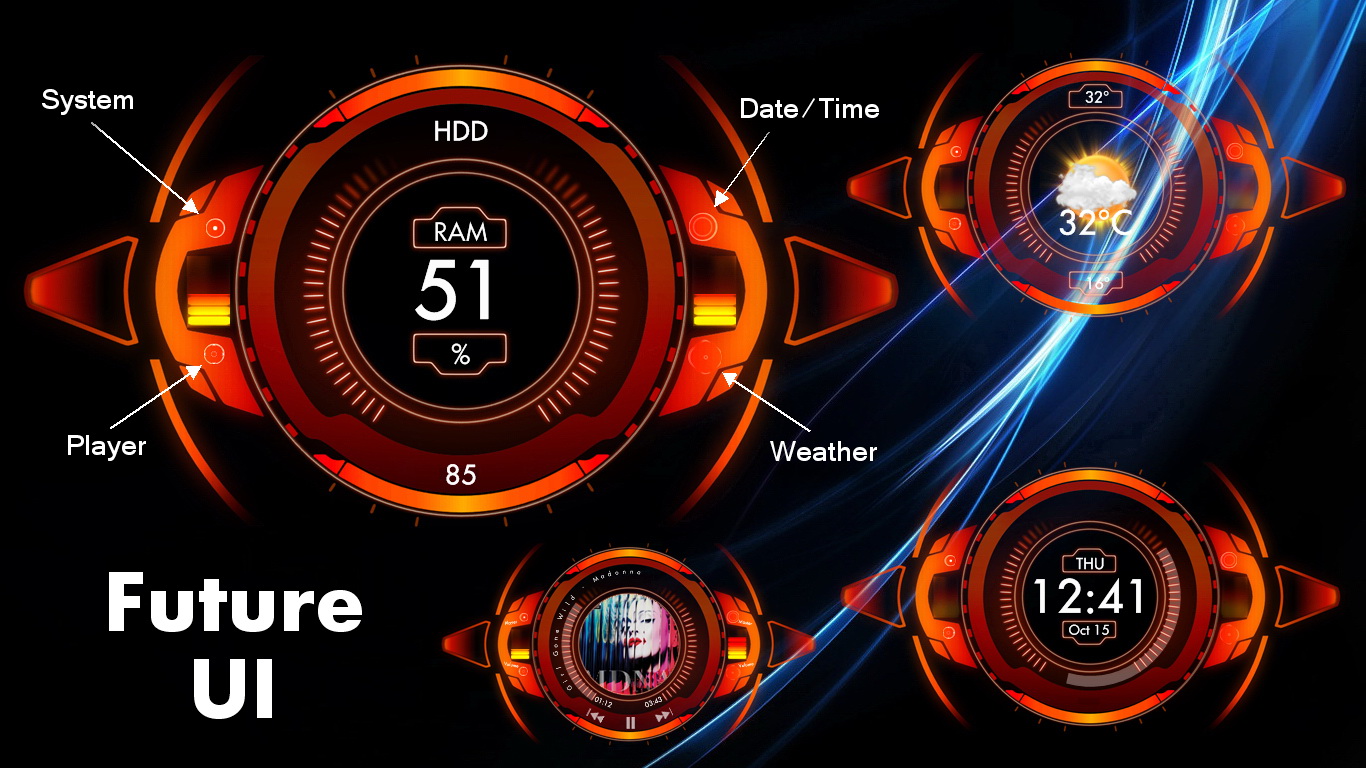 Future UI for xwidget by Jimking on DeviantArt