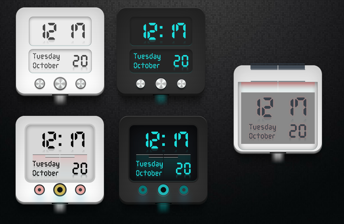 Mini Digital Clock for xwidget by Jimking on DeviantArt