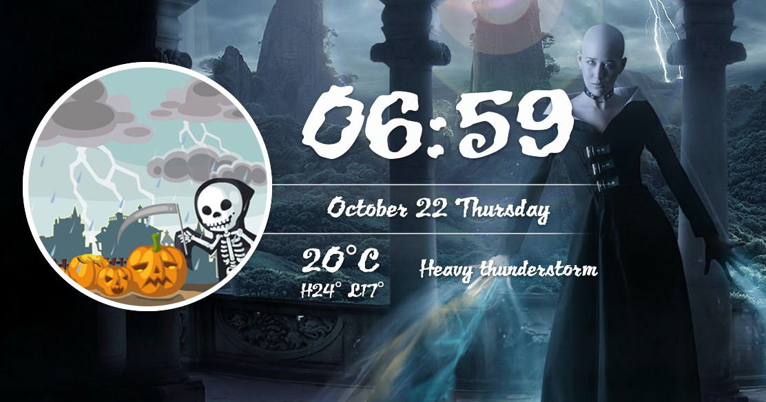 Lockscreen Widget Halloween Edition for xwidget by Jimking on DeviantArt