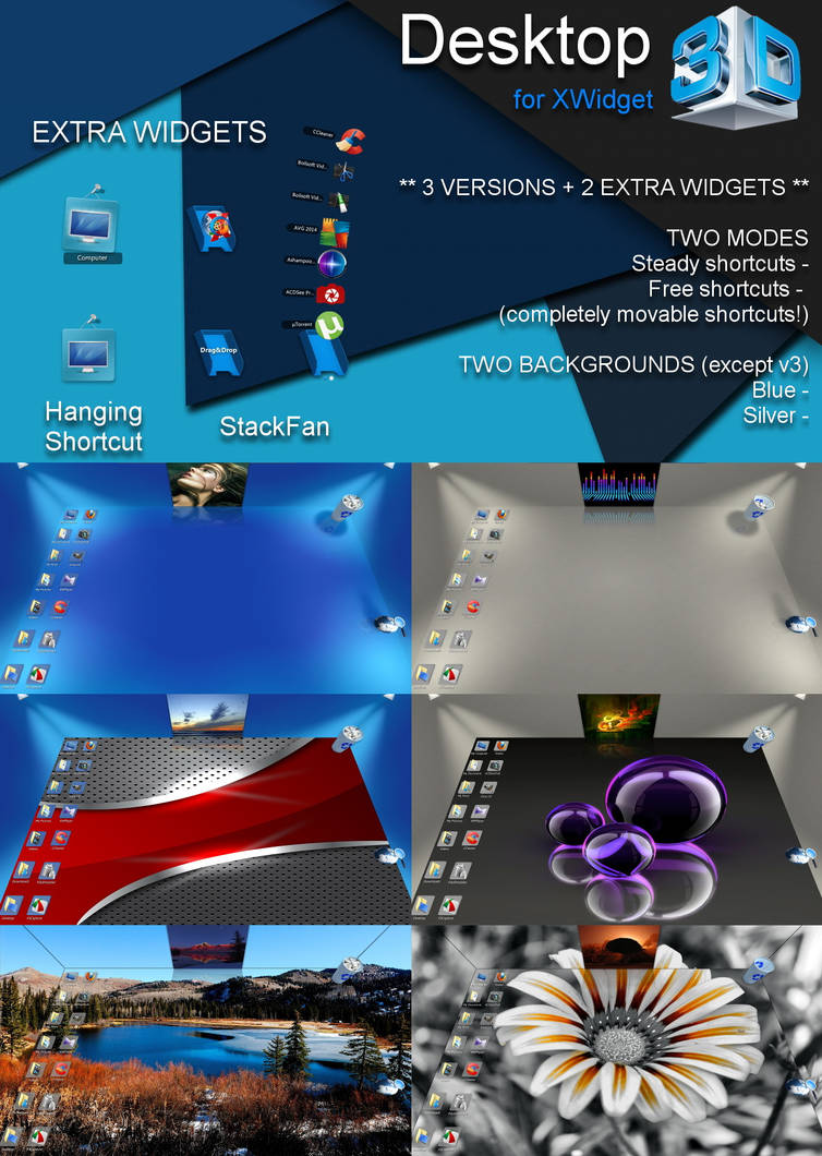 3D Desktop Widget FULL SCREEN for xwidget by Jimking on DeviantArt