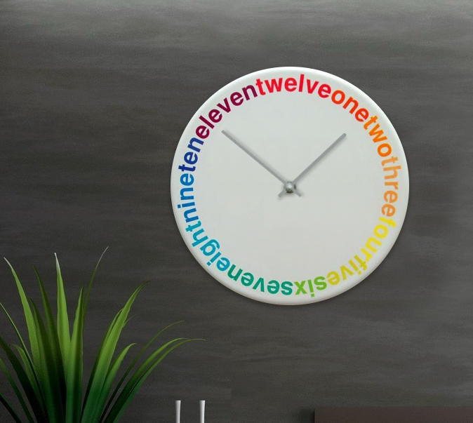 Rainbow Analog Clock for xwidget by Jimking on DeviantArt