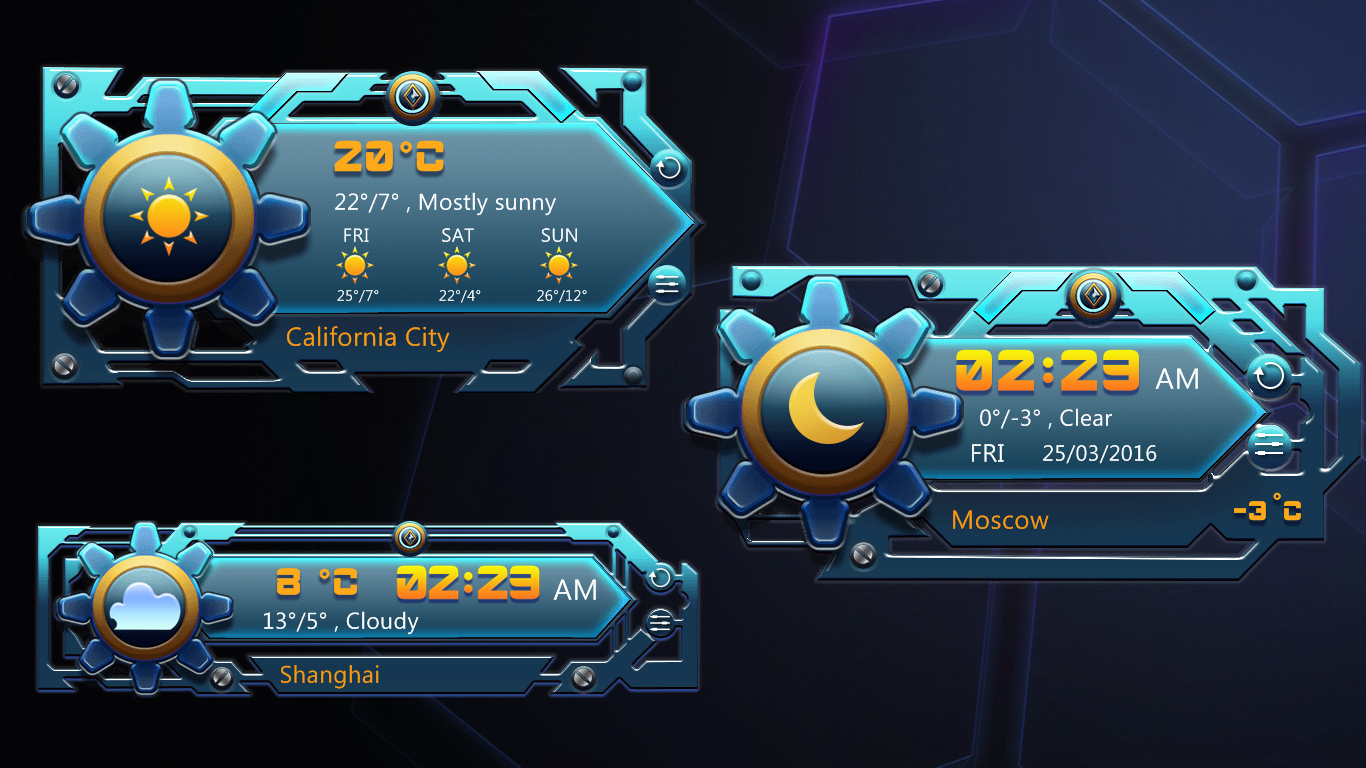 Machine Style Widgets for xwidget by Jimking on DeviantArt