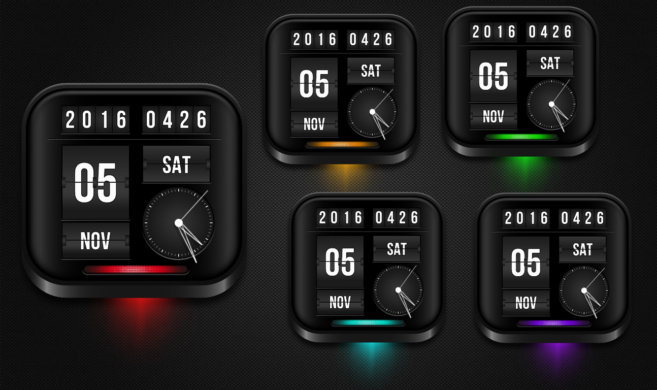 Hidden Light Clock for xwidget by Jimking on DeviantArt
