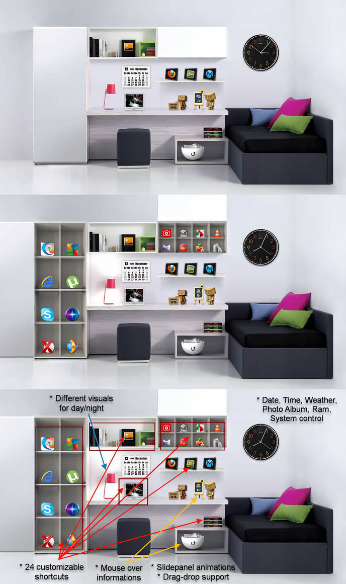 My Room FULL SCREEN for xwidget by Jimking on DeviantArt