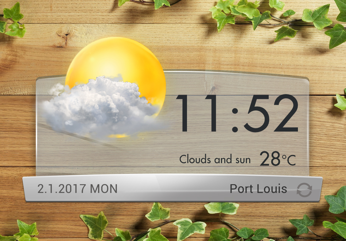 Glass Dock Weather Widget for xwidget by Jimking on DeviantArt