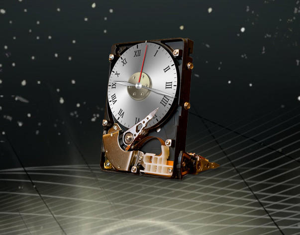 Cool Hard Drive Clock for xwidget by Jimking on DeviantArt