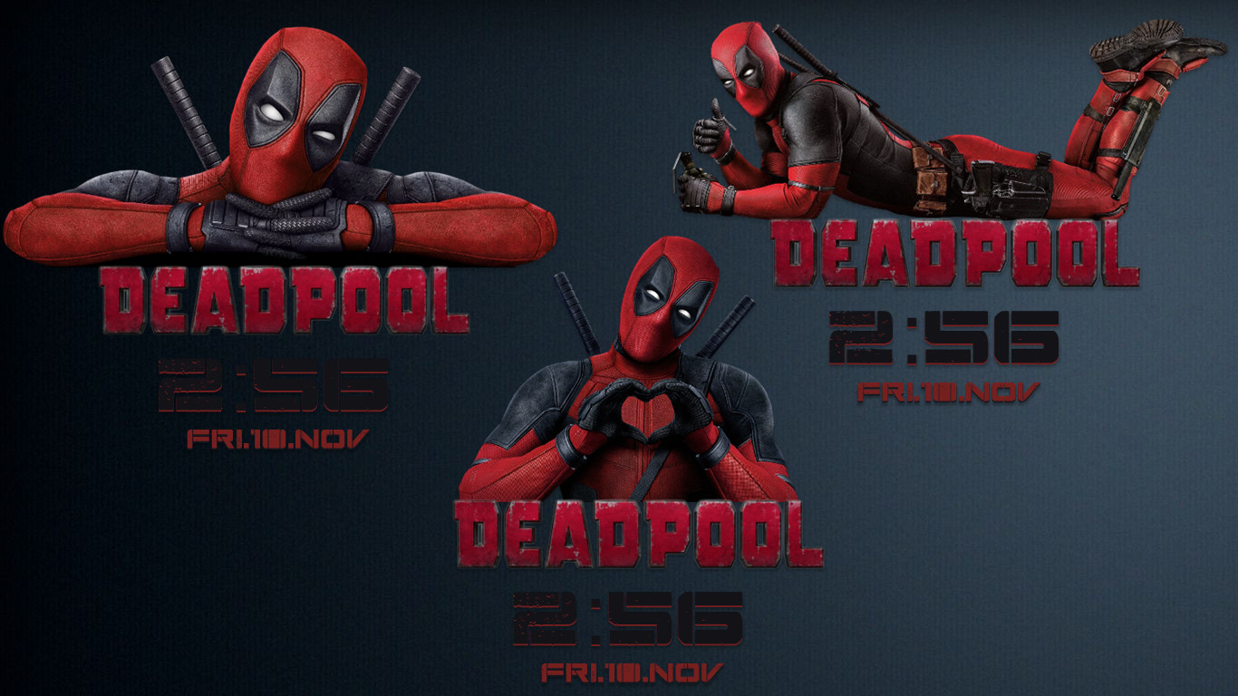 Deadpool Clock for xwidget by Jimking on DeviantArt