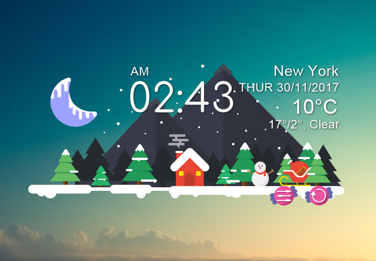Cute Christmas Style Widget for xwidget by Jimking on DeviantArt
