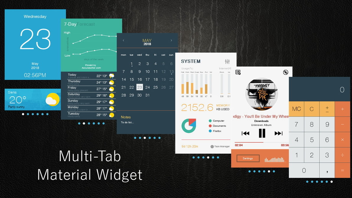 MultiTab Material Widget for xwidget by Jimking on DeviantArt