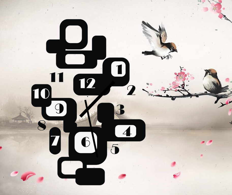 Abstracto Clock 1 for xwidget by Jimking on DeviantArt