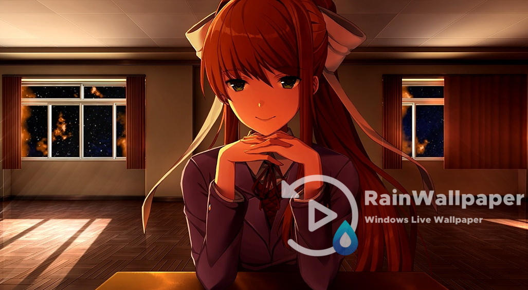 Blinking Monika by Jimking on DeviantArt