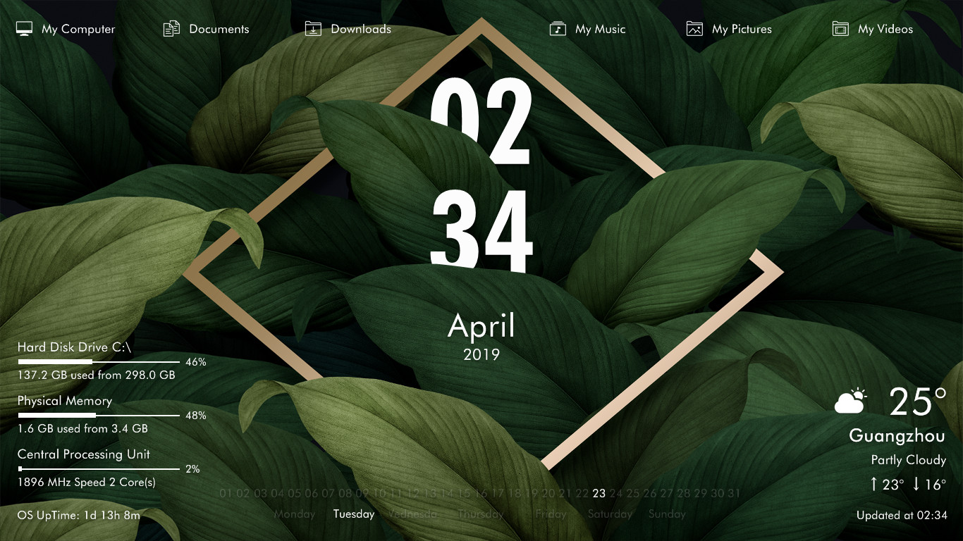 Foliage 2 FULL SCREEN for xwidget by Jimking on DeviantArt
