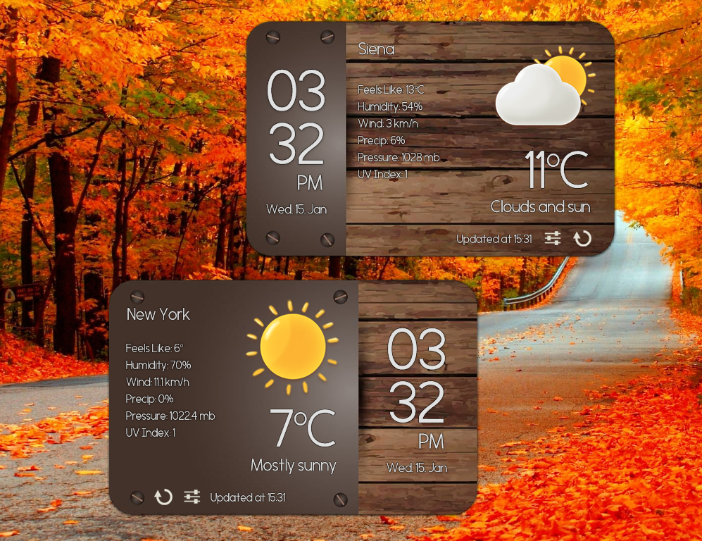 Wood N Metal Clock Weather Widget for xwidget by Jimking on DeviantArt