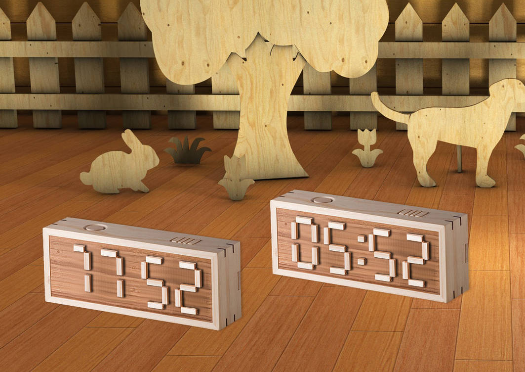 Handmade 3D Wooden Clock for xwidget by Jimking on DeviantArt
