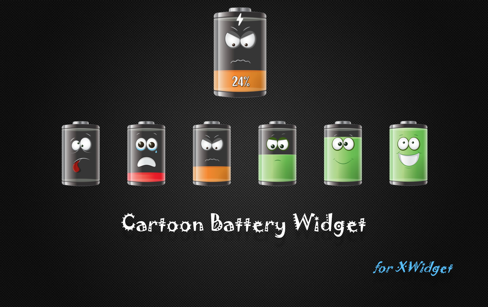 Cartoon Battey Widget for xwidget by Jimking on DeviantArt
