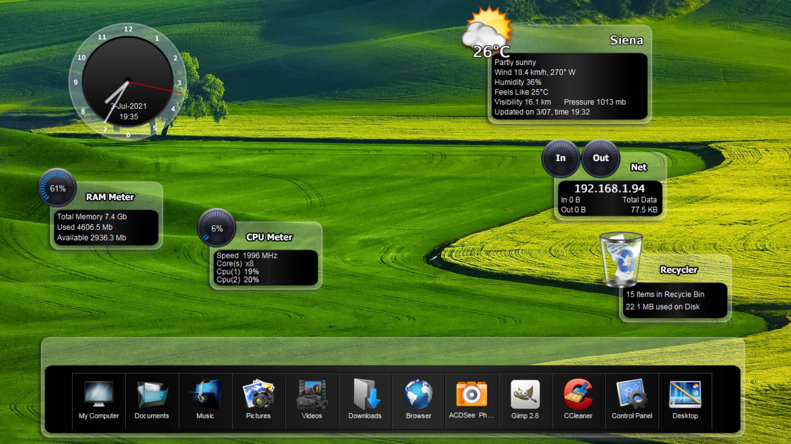 Aero Theme for xwidget by Jimking on DeviantArt