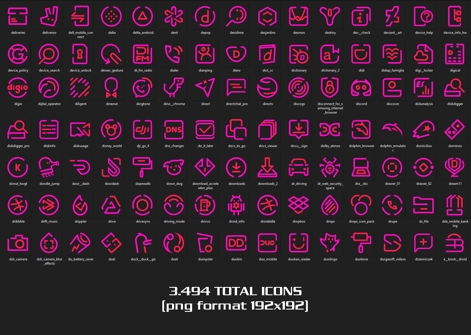 Red Blue Purple Icon Pack HD (PC Version) by Jimking on DeviantArt