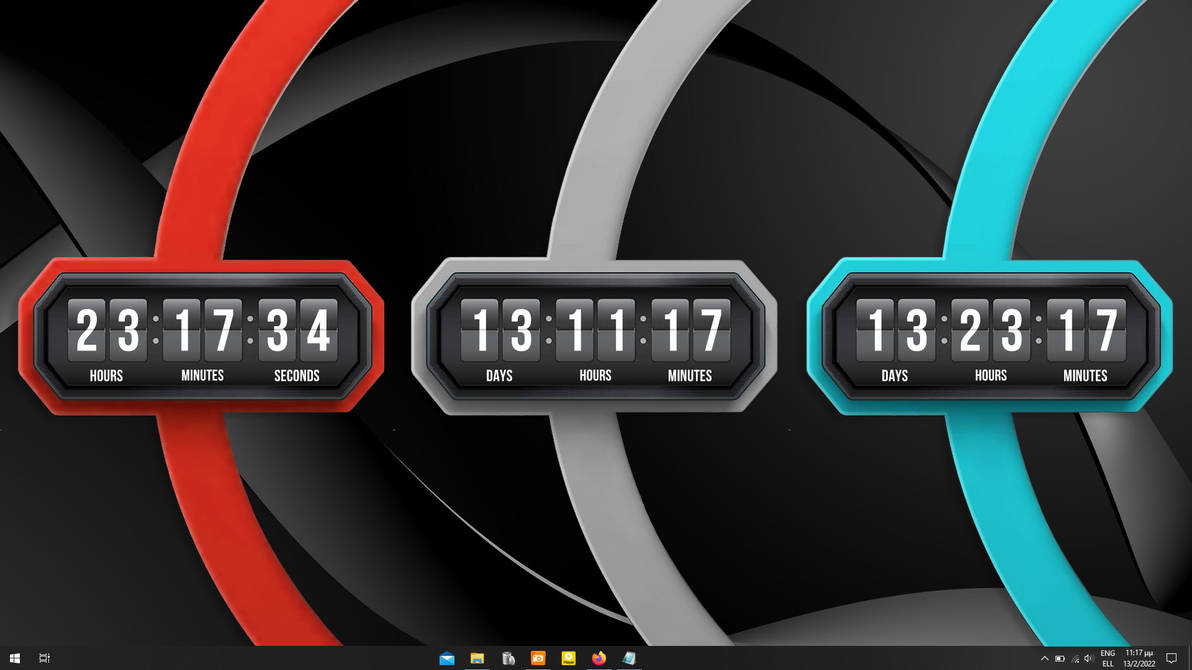 Arc Desktop Clock for XWidget by Jimking on DeviantArt