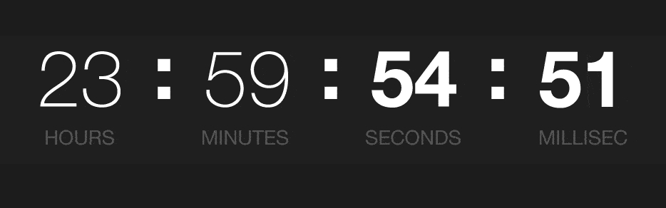 Milliseconds Clock V2 for XWidget by Jimking on DeviantArt