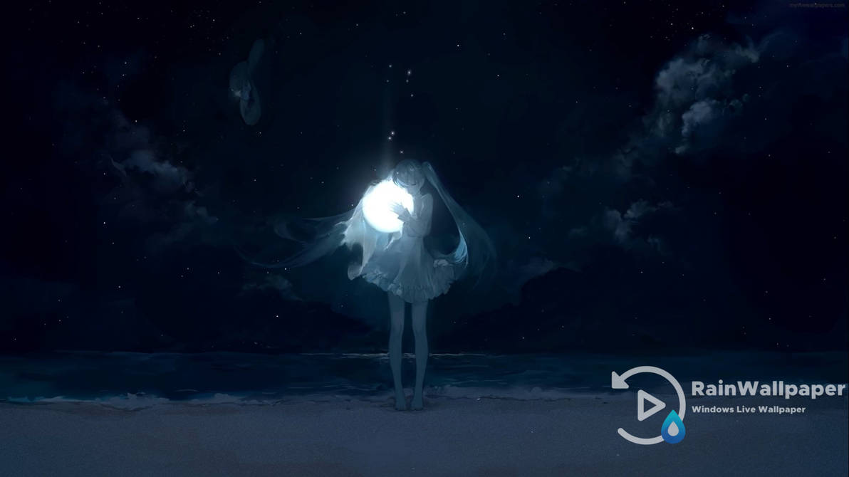 Hatsune Miku Night Beach by Jimking on DeviantArt