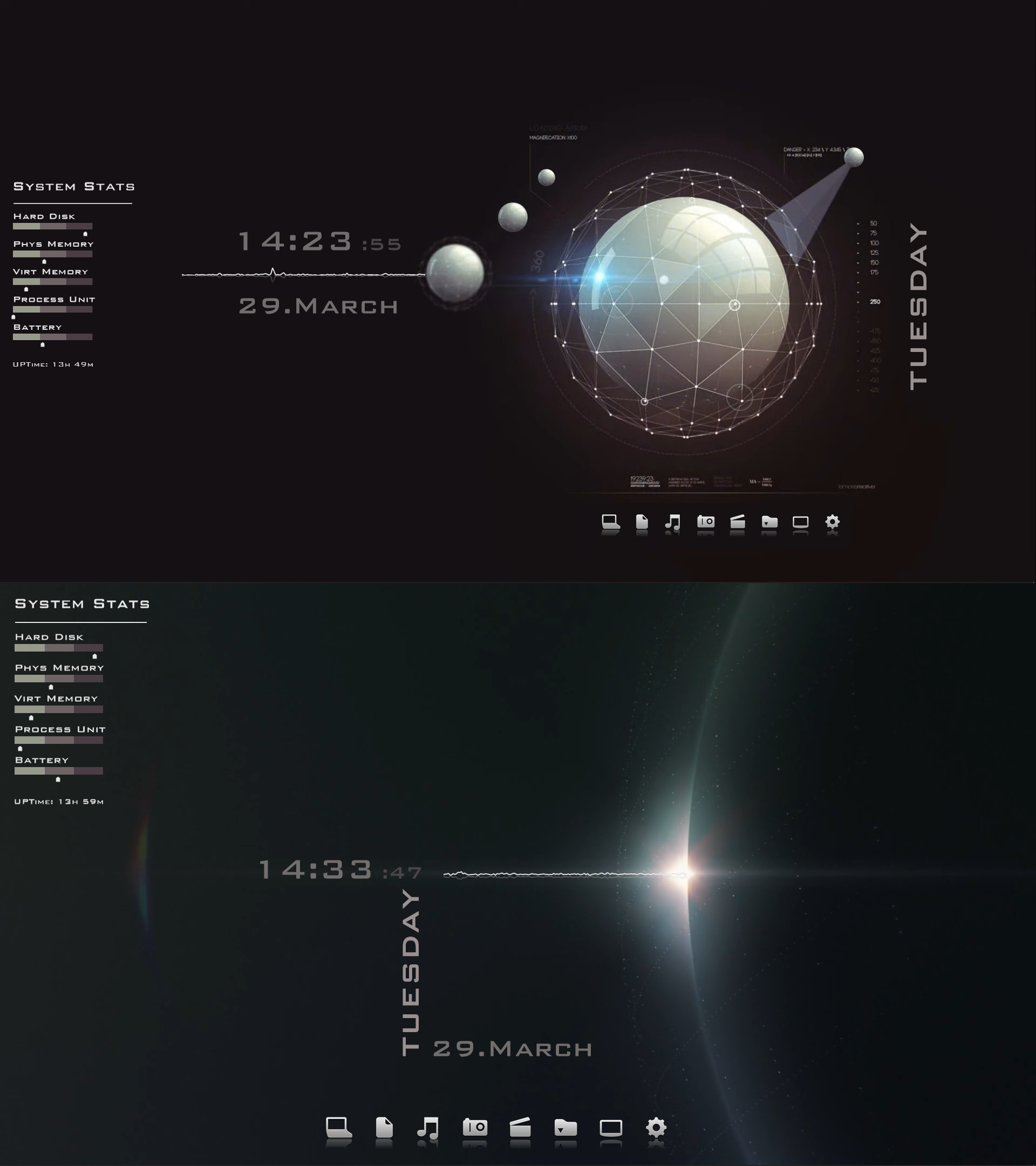 L-Theme XWidget Rainwallpaper (FREE) by Jimking on DeviantArt