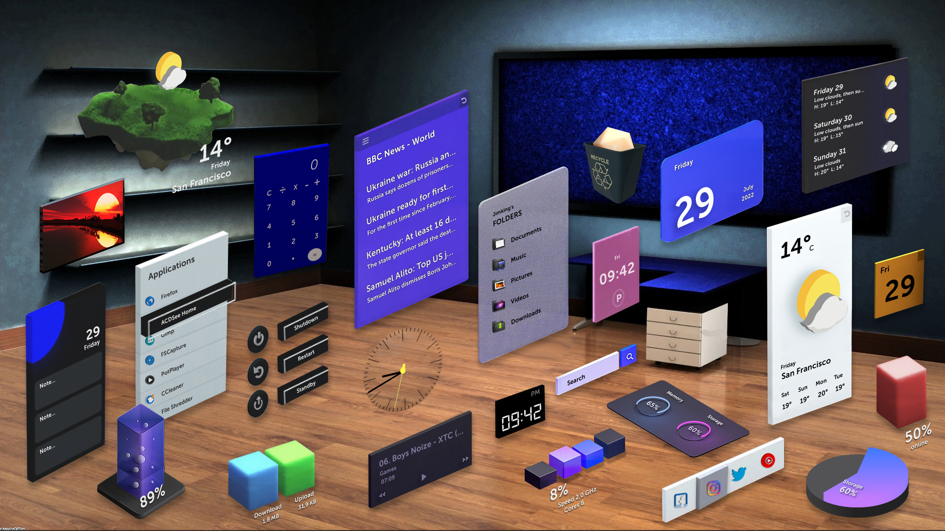 Immersion Theme for XWidget by Jimking on DeviantArt
