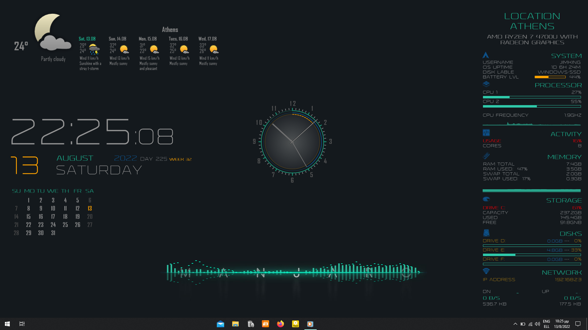 Manjaro Theme for XWidget by Jimking on DeviantArt