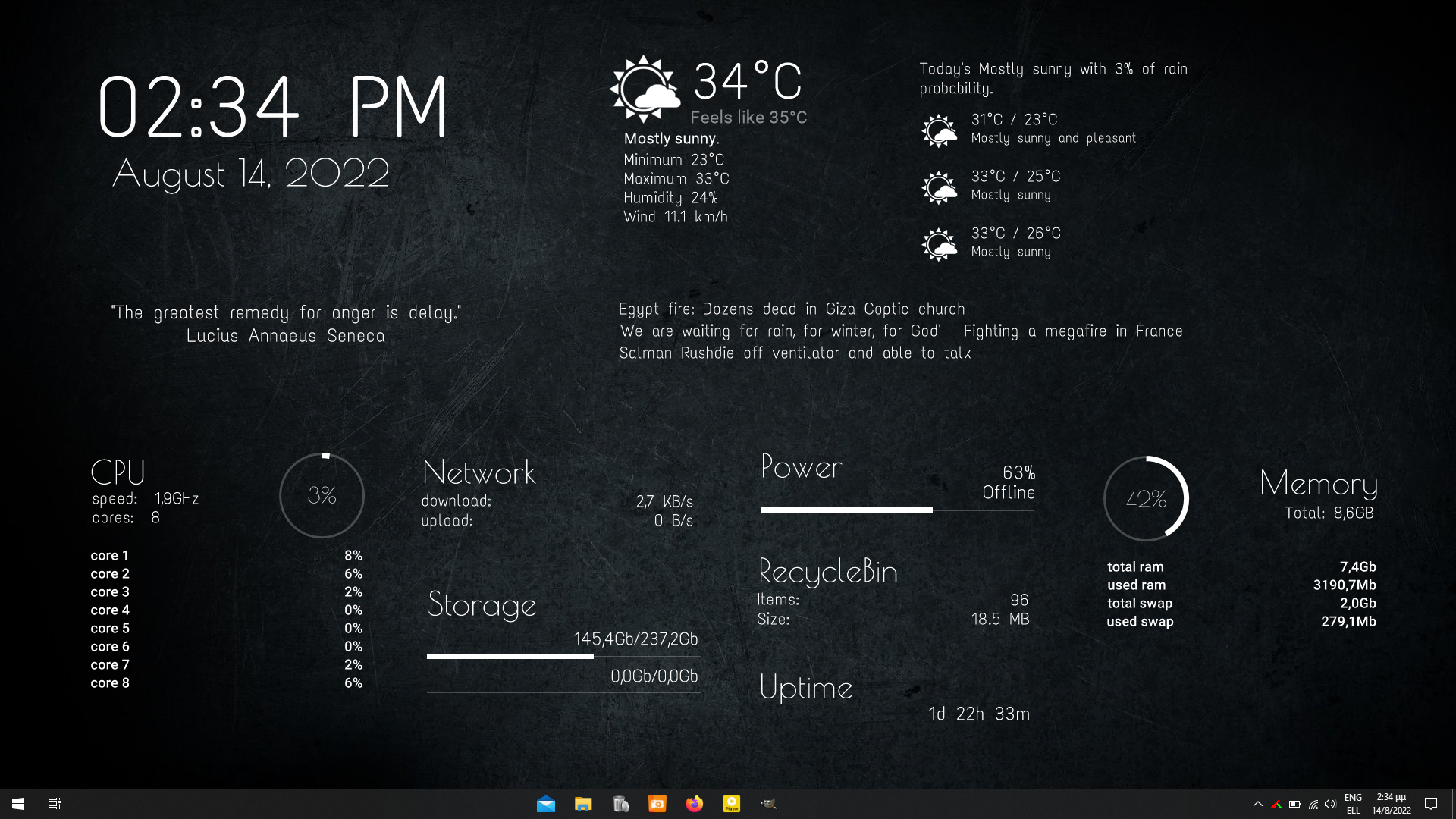 Serene Theme for XWidget by Jimking on DeviantArt