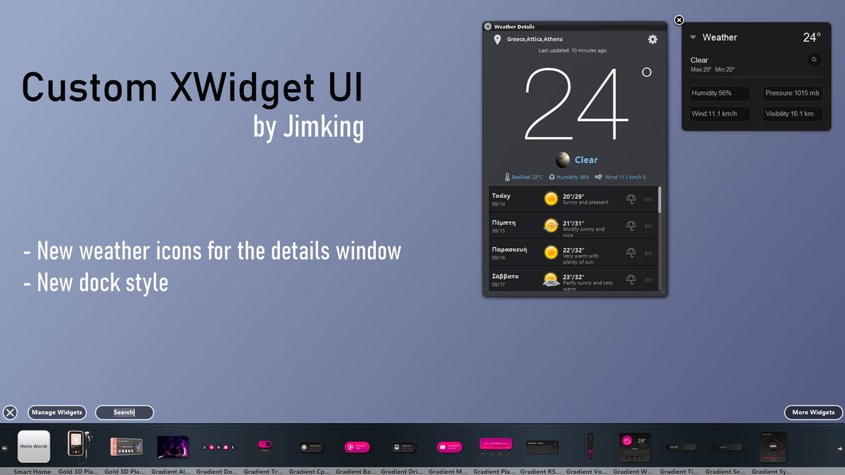 Custom XWidget's UI by Jimking on DeviantArt