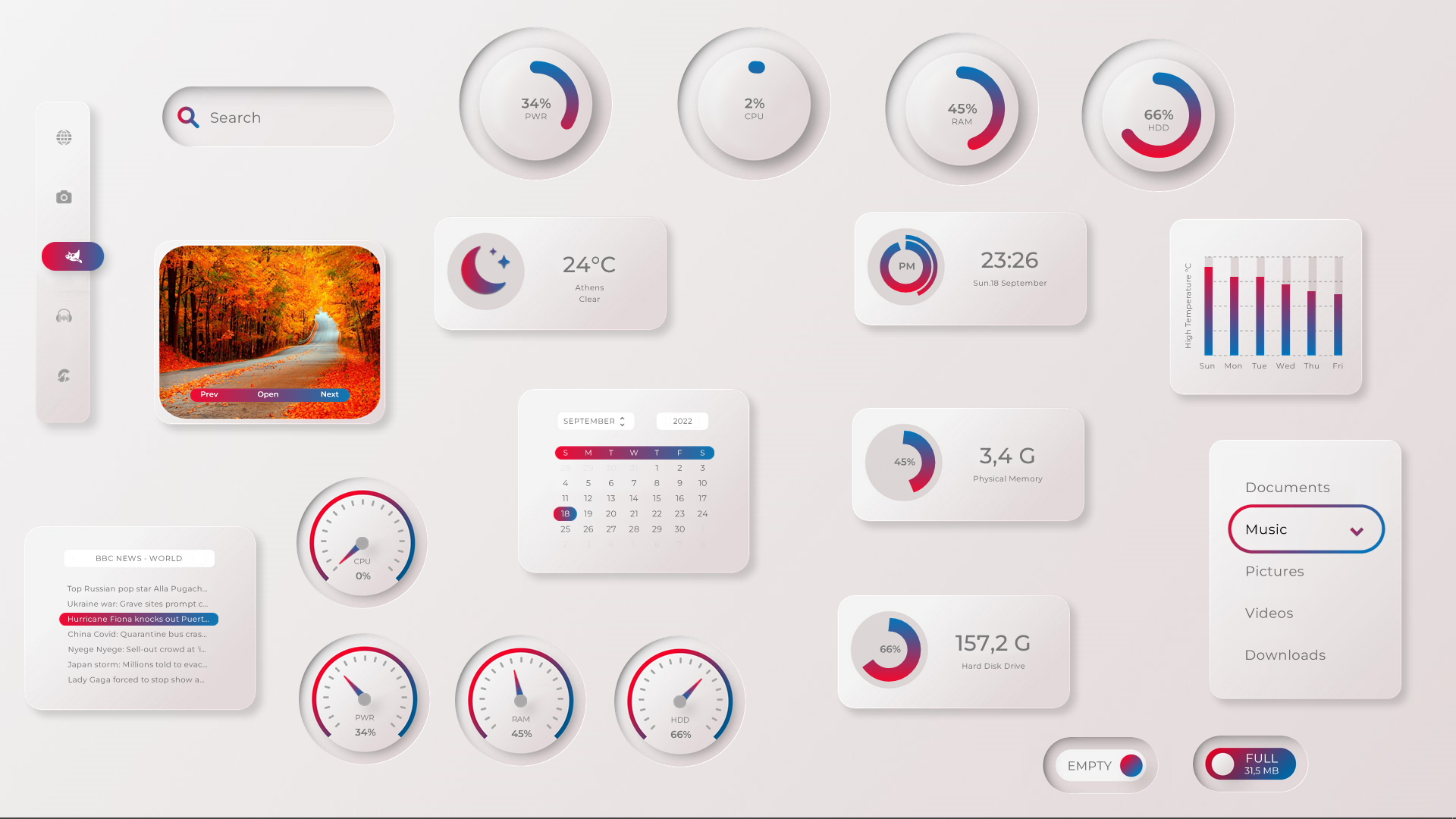 Milky Theme for XWidget by Jimking on DeviantArt