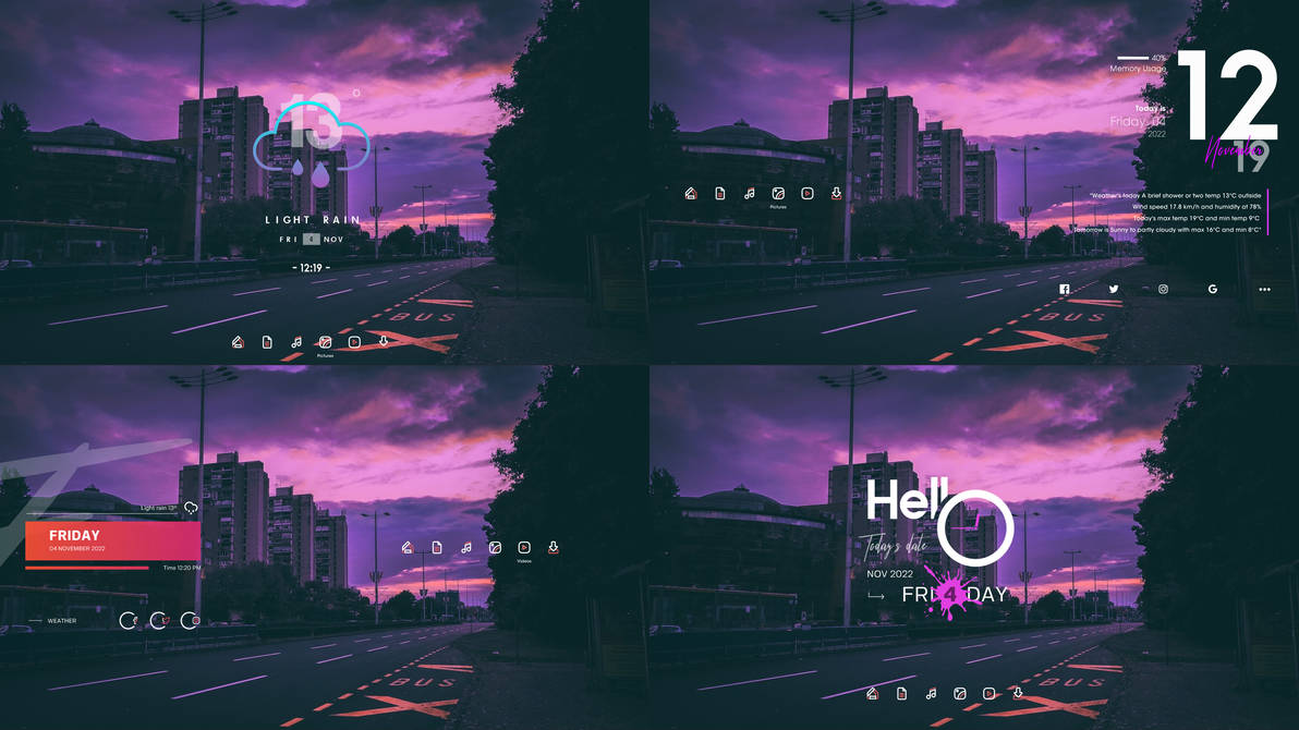 Aline 2 Skin for XWidget by Jimking on DeviantArt