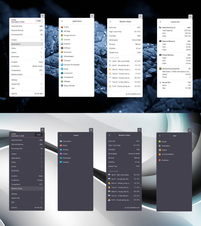 Administrator Panel Widget for XWidget by Jimking on DeviantArt