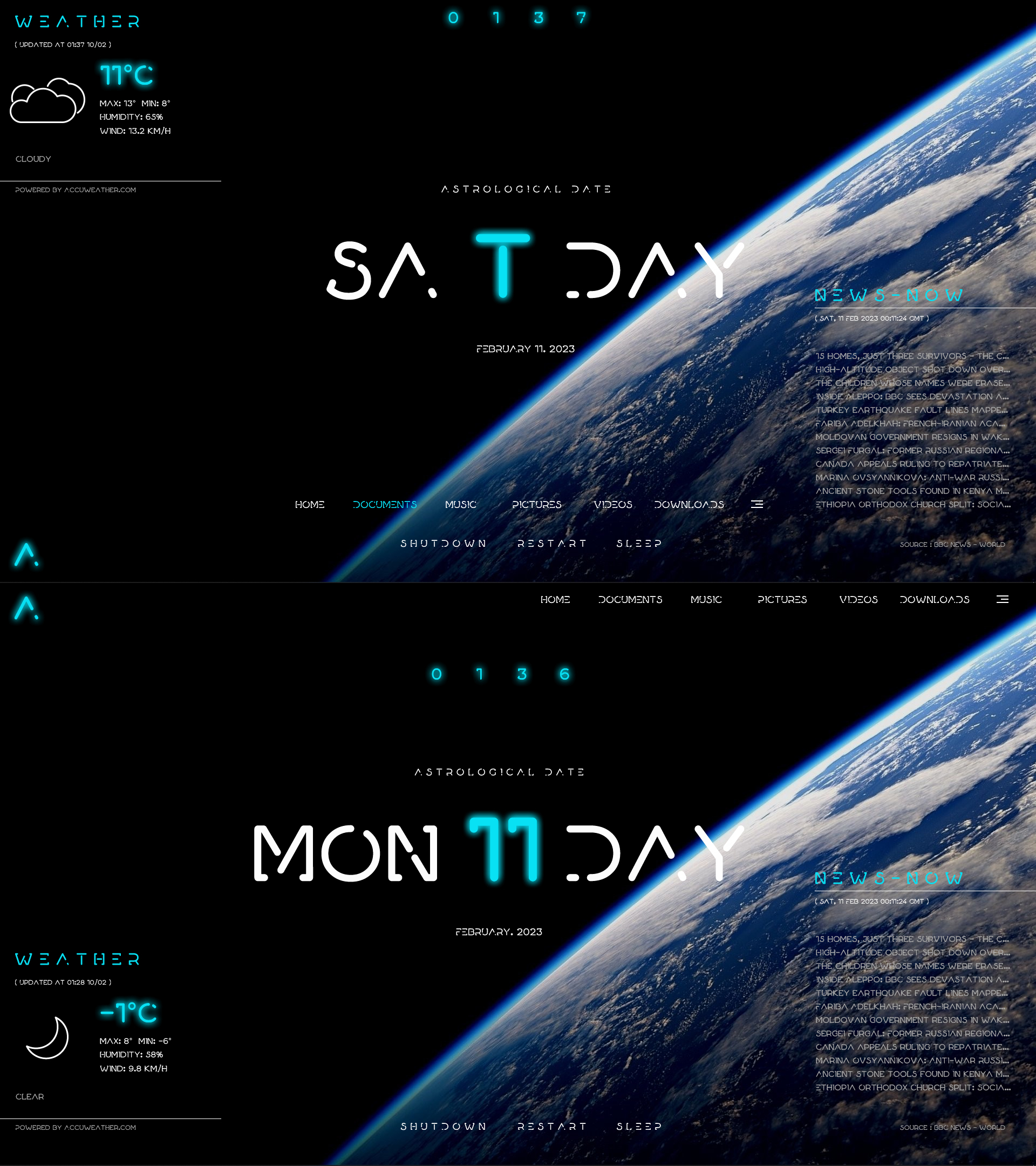 Stellar Theme for XWidget by Jimking on DeviantArt