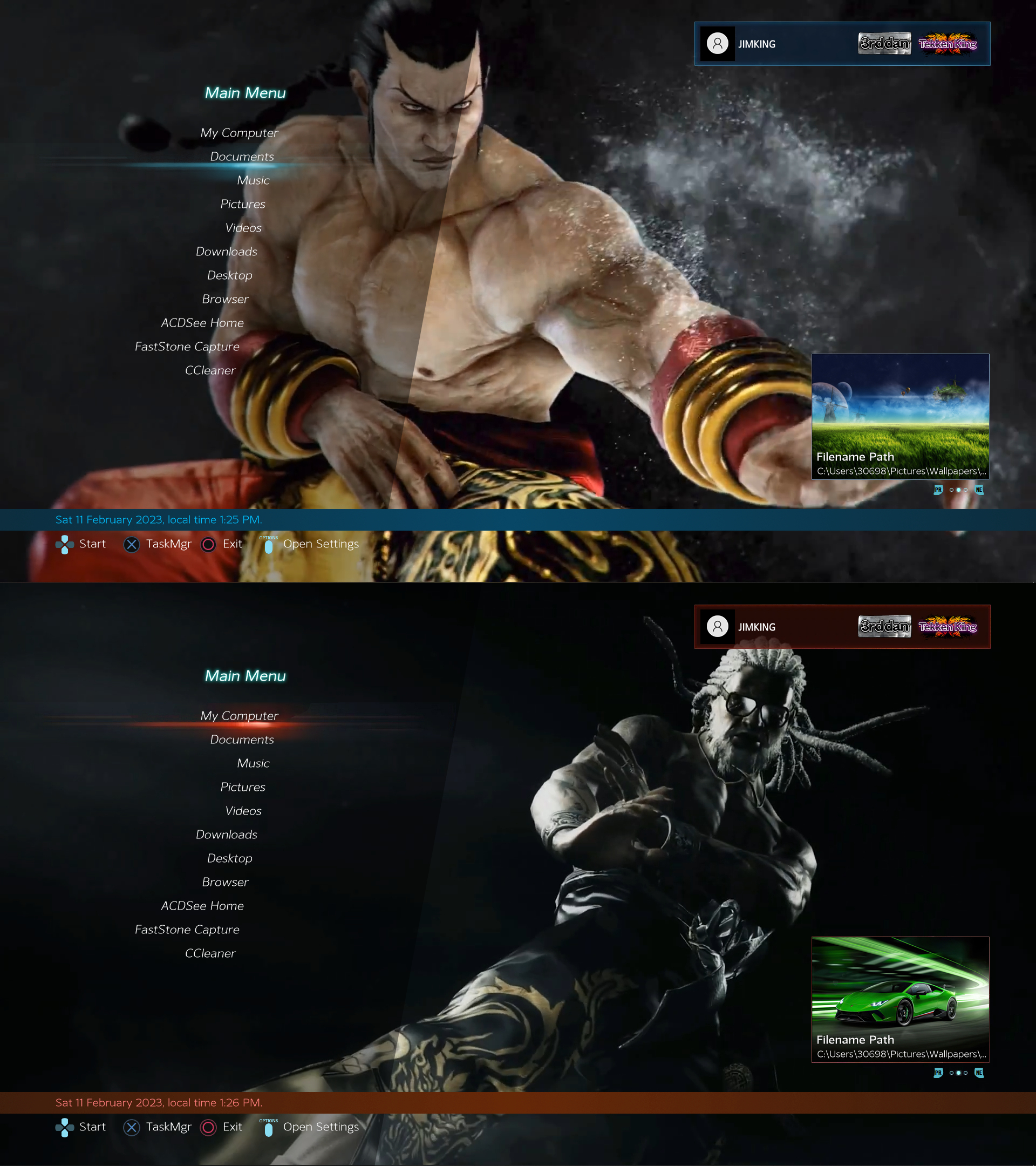 Tekken 7 Menu for XWidget by Jimking on DeviantArt