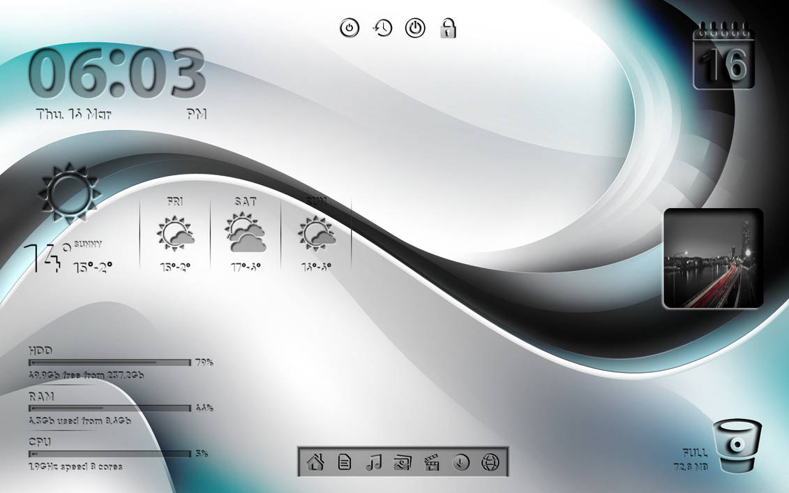 Dembossed Theme for XWidget by Jimking on DeviantArt