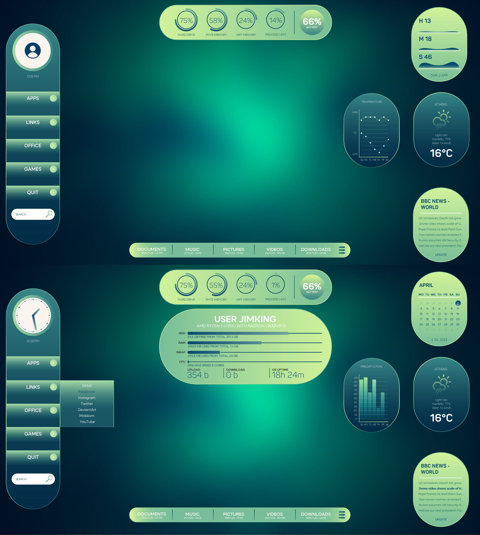 Spring Theme for XWidget by Jimking on DeviantArt