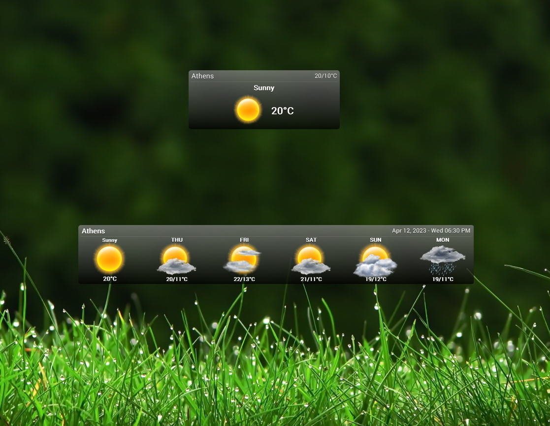 Slide Weather for XWidget by Jimking on DeviantArt