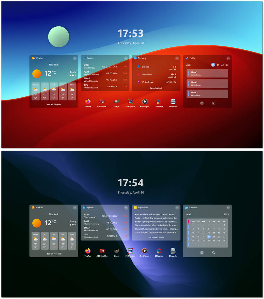 Windows 11 DesktopTab for XWidget by Jimking on DeviantArt